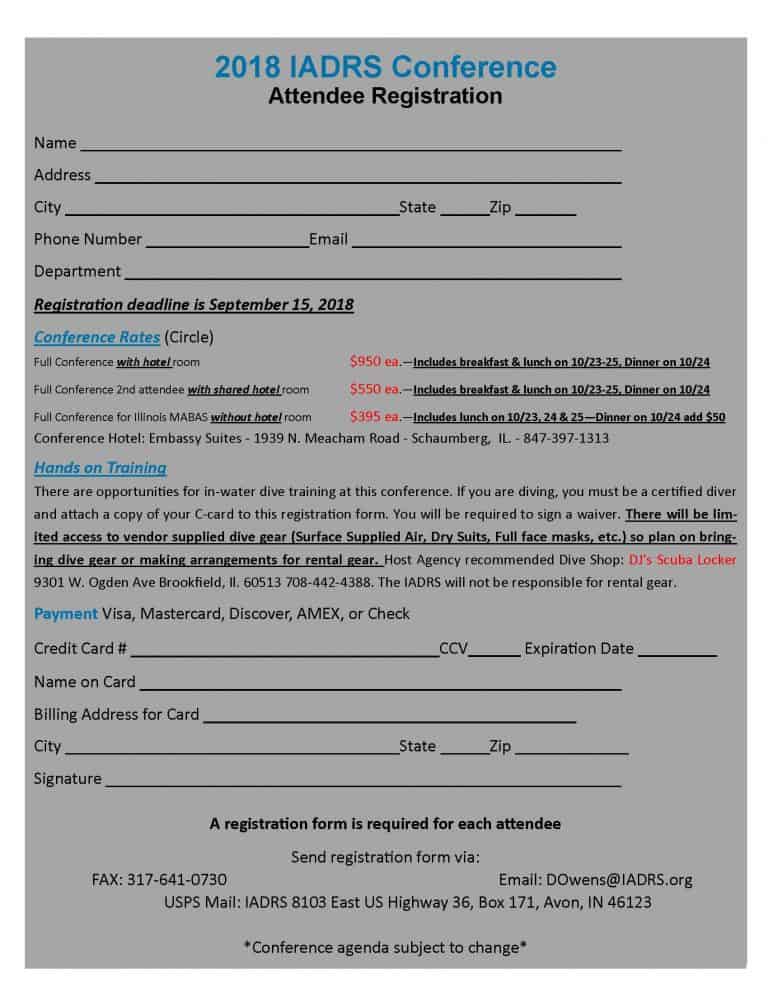 IADRS Conference Flyer Dive Rescue International