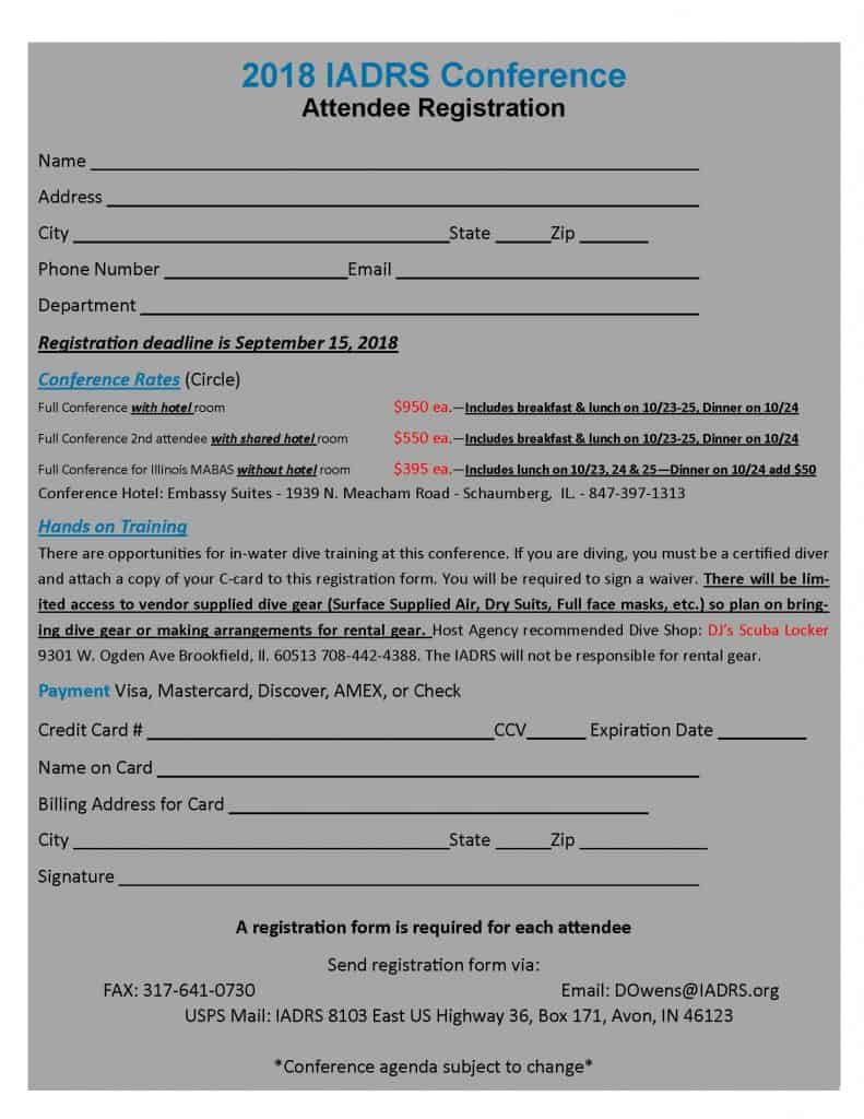 IADRS Conference Flyer Dive Rescue International
